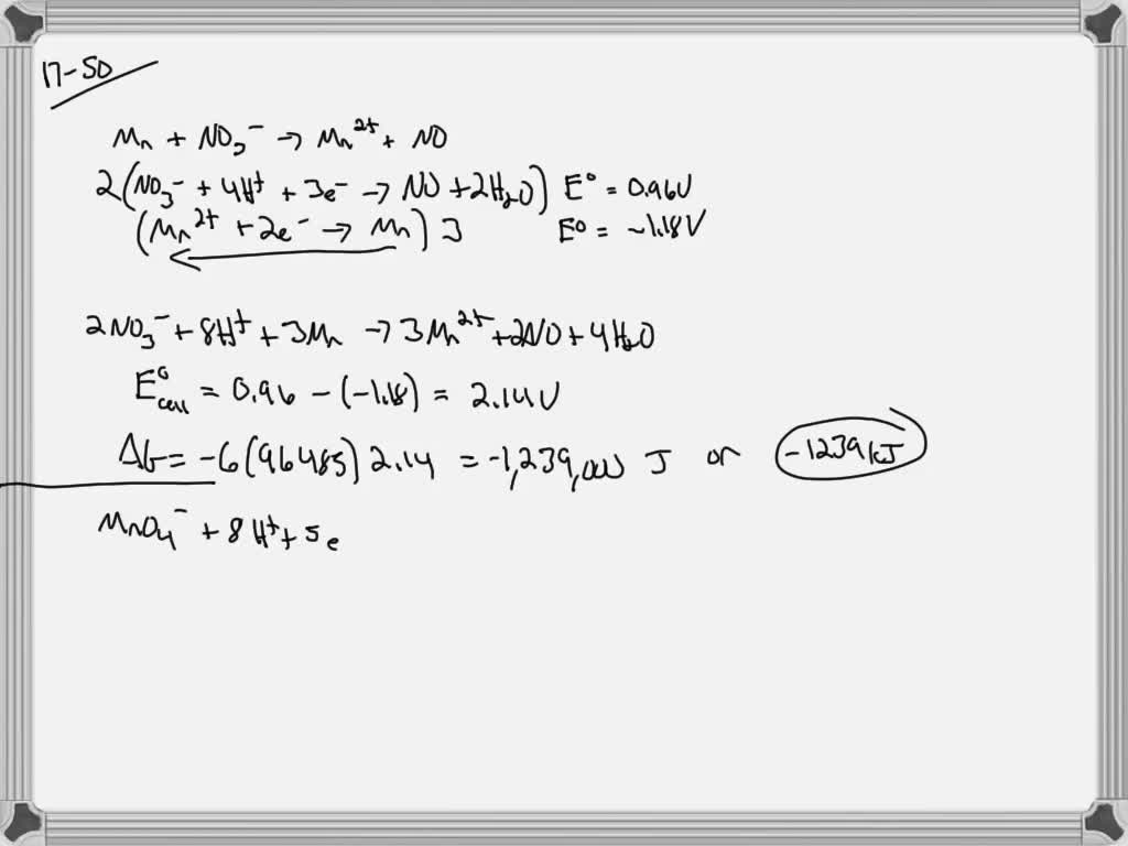 SOLVED:The amount of manganese in steel is determined by changing it to ...